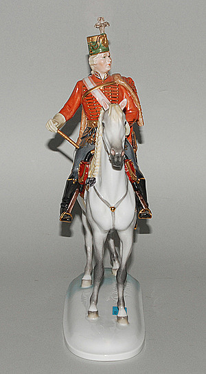 Figur: Graf Andreas Hadik, Herend, Ausführung nach 1945 - Schuler ...